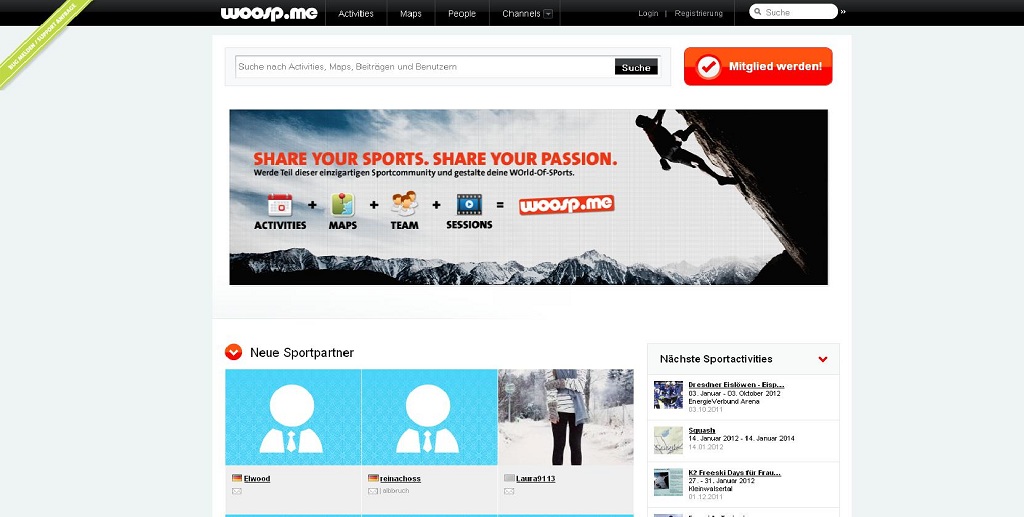 woosp.me - Ein Social Network für gemeinsame Sporterlebnisse - Hiking Blog